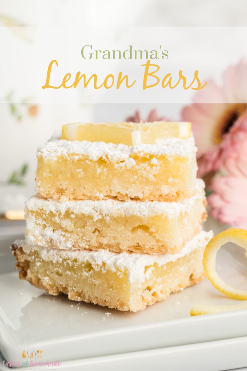Old Fashioned Lemon Squares - Tastes of Homemade