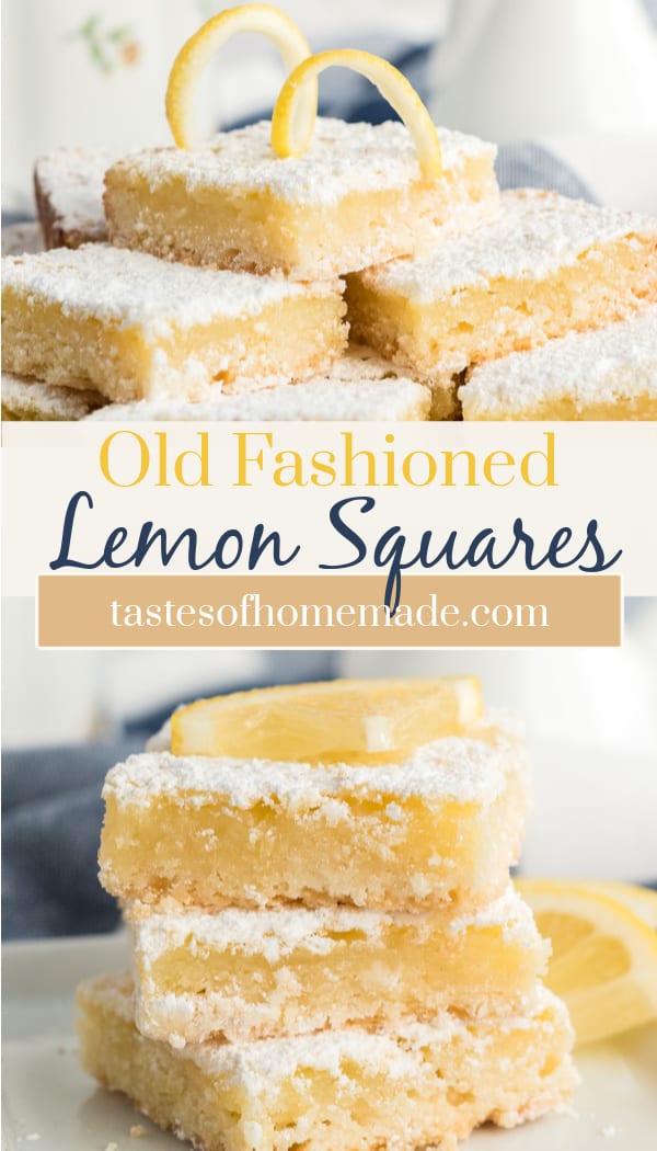 Old Fashioned Lemon Squares - Tastes of Homemade