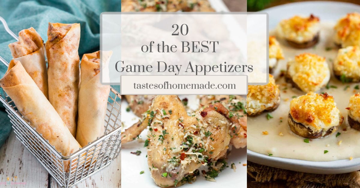 20 of the Best Game Day Snacks and Appetizers - Tastes of Homemade