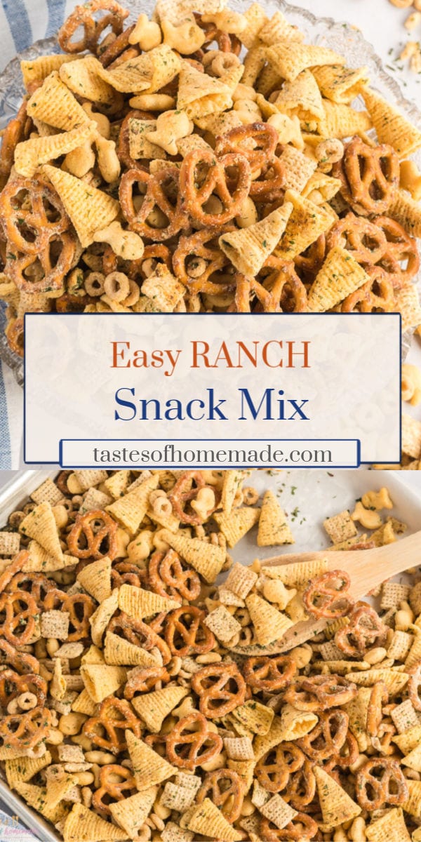 Easy Ranch Party Mix - Tastes of Homemade