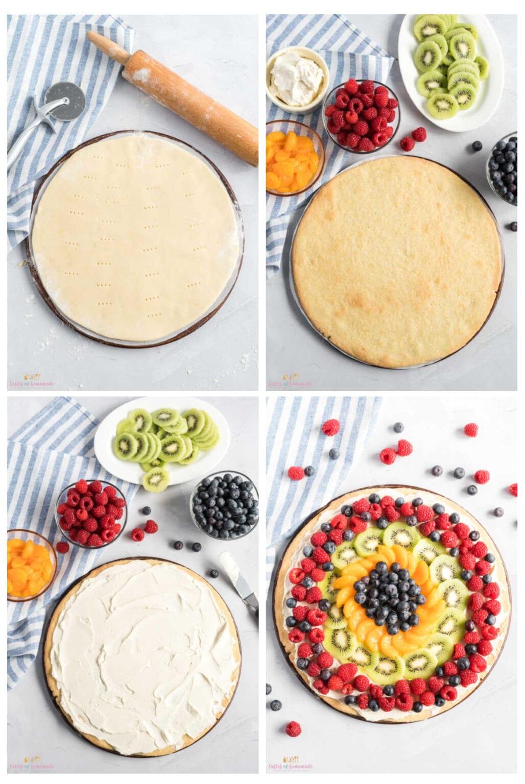 Easy Fruit Dessert Pizza - Tastes of Homemade