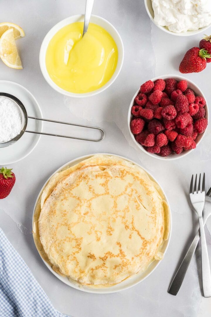 Easy Homemade Crepes - Tastes of Homemade