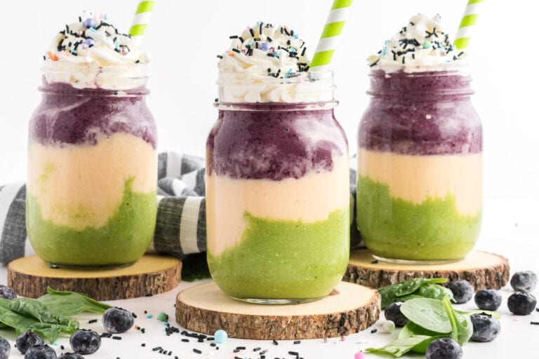 Layered Fruit Smoothie - Tastes of Homemade