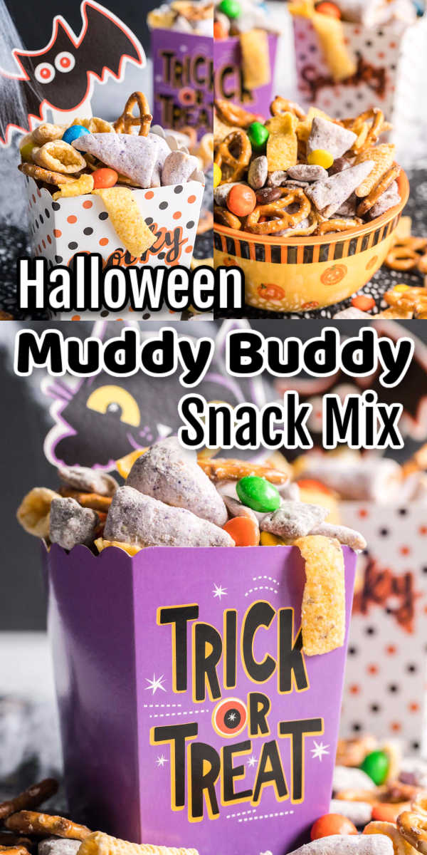 Muddy Buddy Halloween Snack Mix - Tastes of Homemade