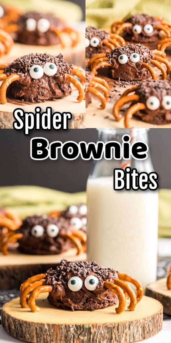 Spider Brownie Bites - Tastes of Homemade