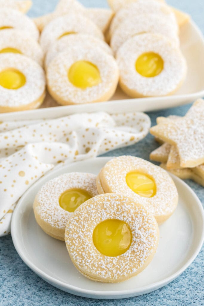 Lemon Shortbread Cookies - Tastes of Homemade