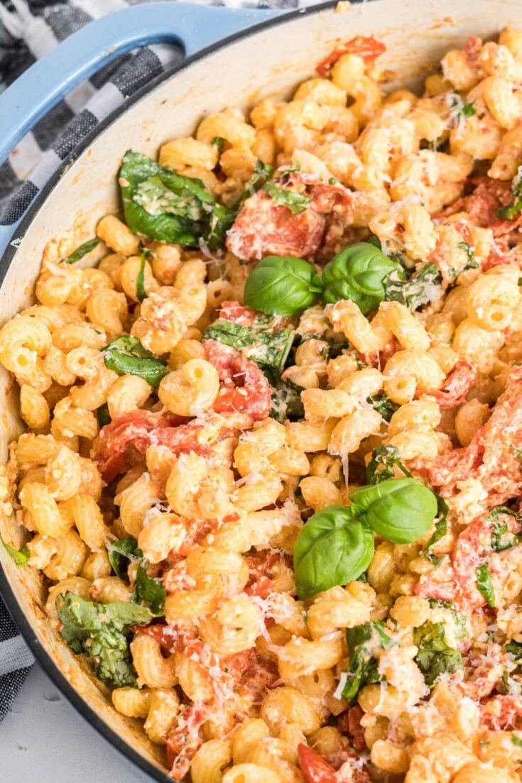 Tomato Feta Pasta Bake - Tastes of Homemade