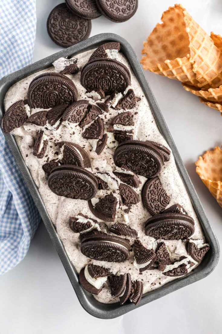 No-Churn Oreo Ice Cream - Tastes of Homemade
