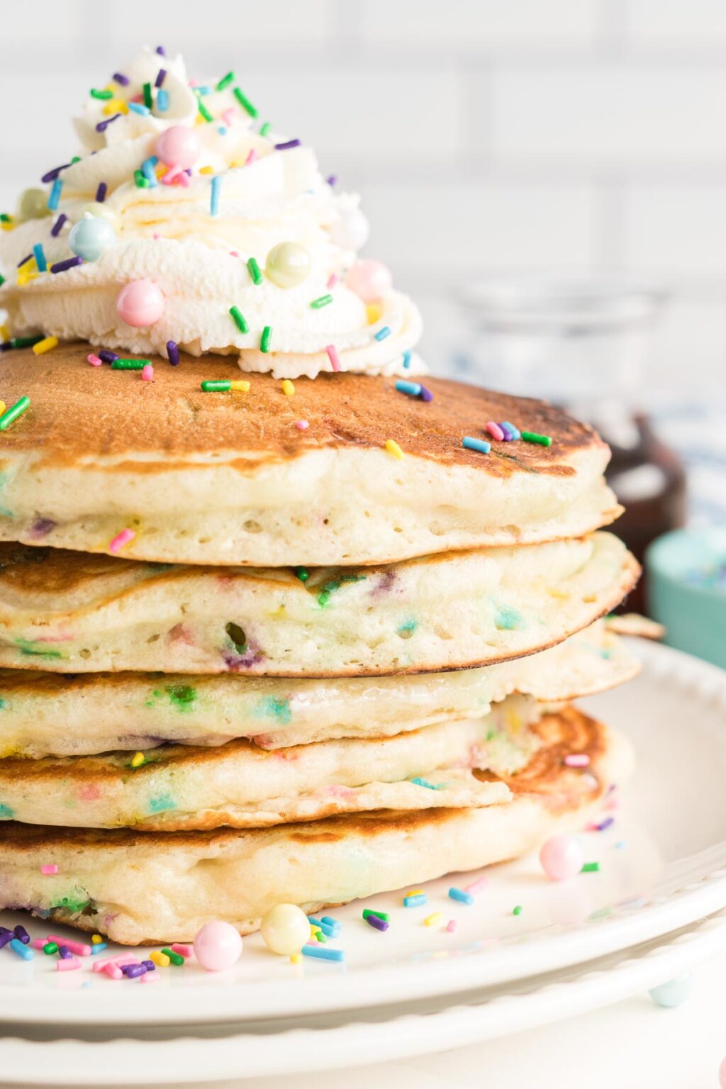 Funfetti Pancakes (Birthday Pancakes) - Tastes of Homemade