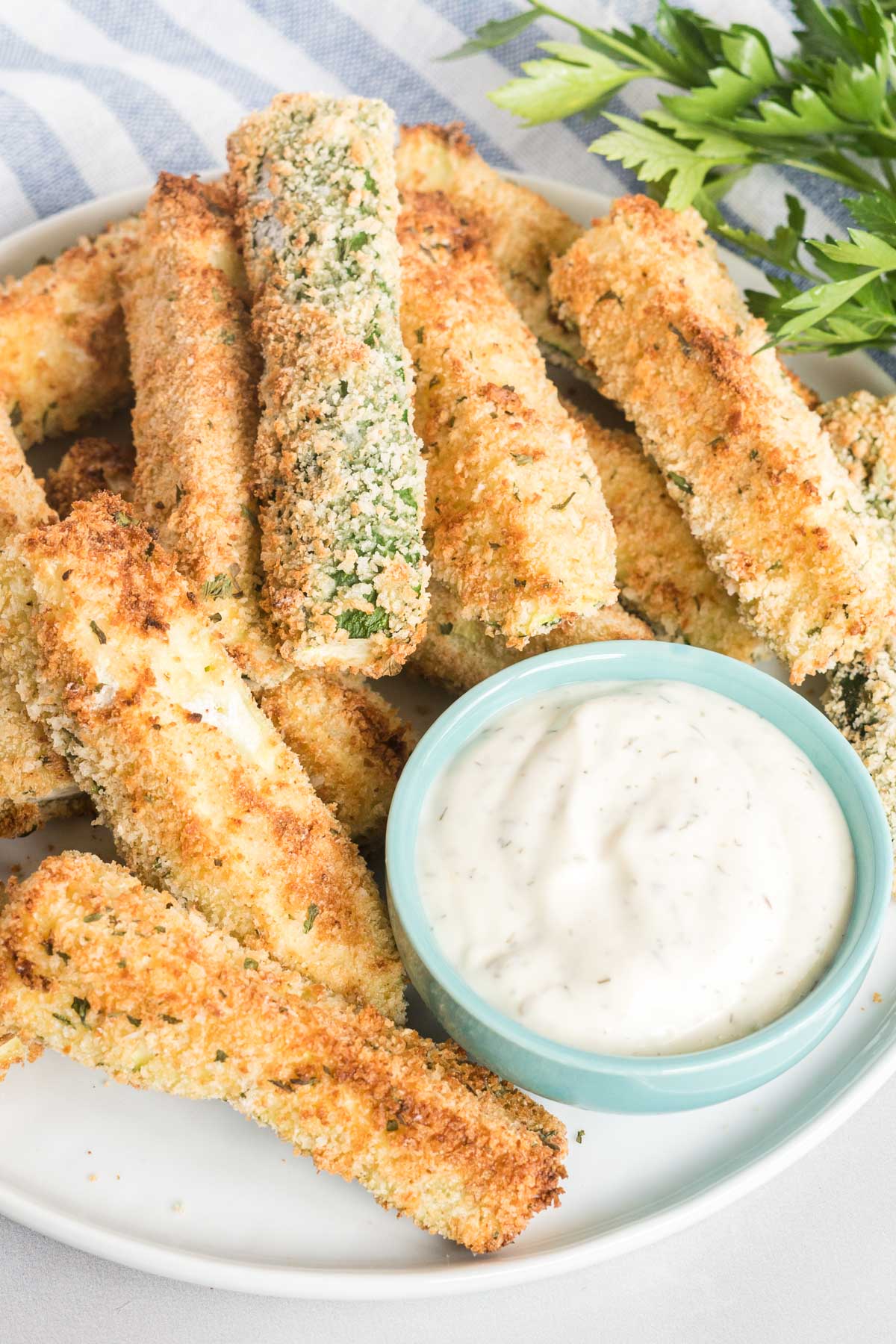 Air Fryer Zucchini Sticks - Tastes of Homemade