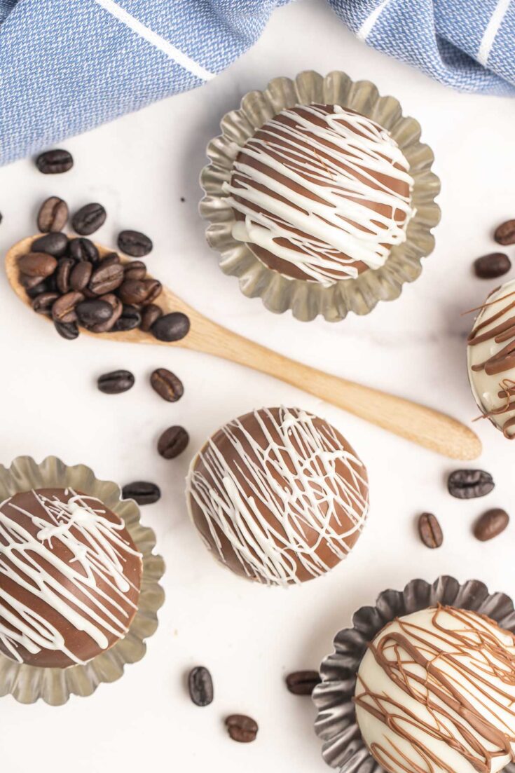 Hot Chocolate Coffee Bombs (Mocha Bombs) - Tastes of Homemade