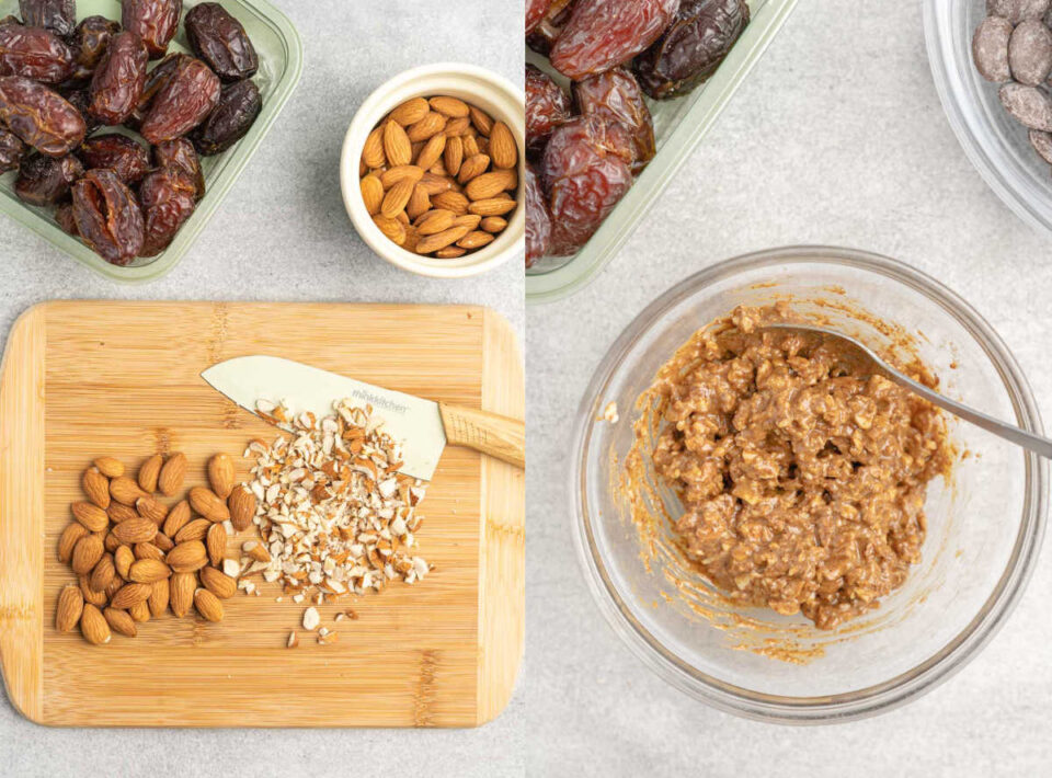 Chocolate Covered Almond Stuffed Dates - Tastes of Homemade