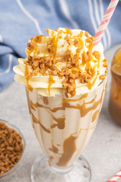 Butterscotch Milkshake - Tastes of Homemade