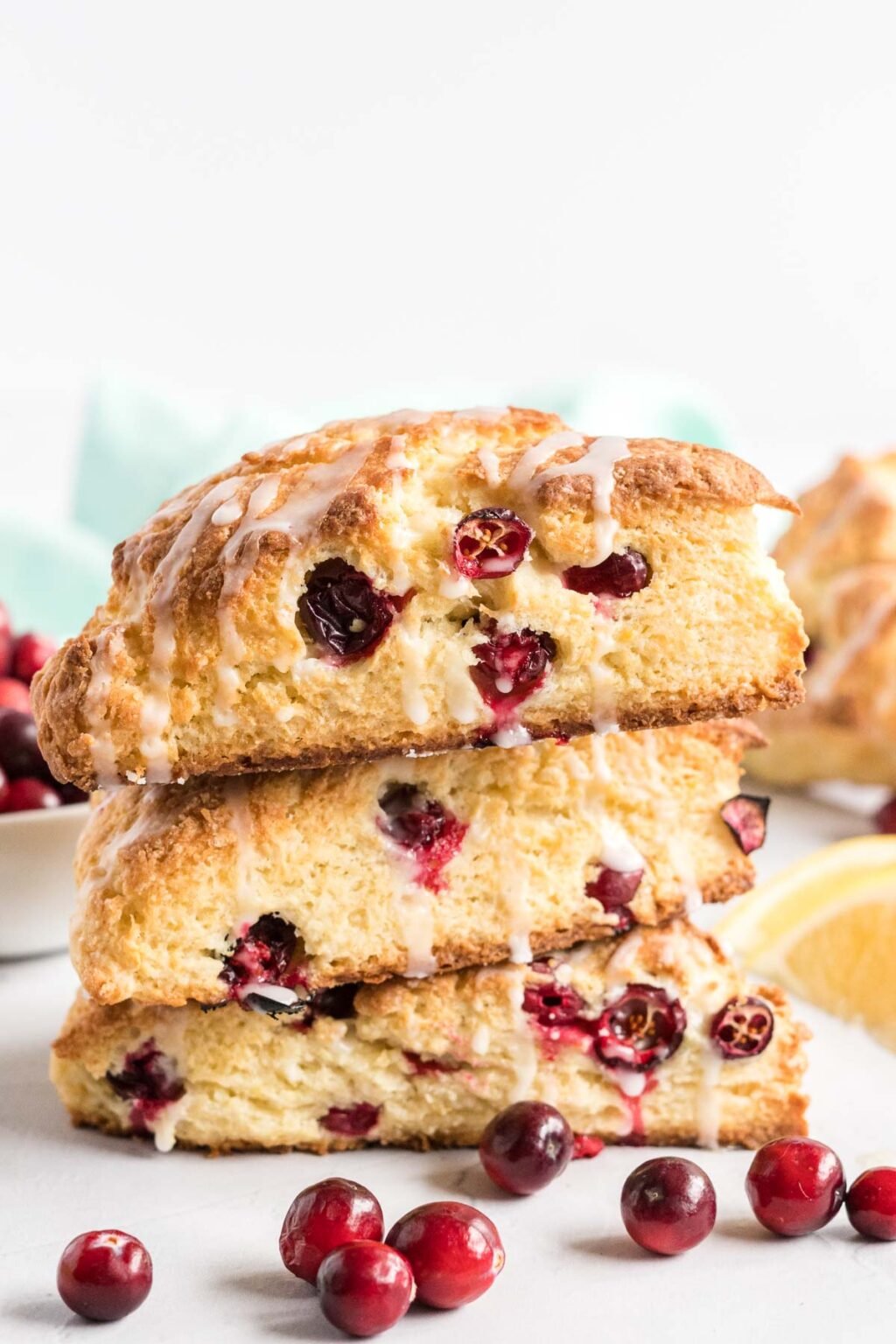 Bakery Style Cranberry Lemon Scones - Tastes of Homemade