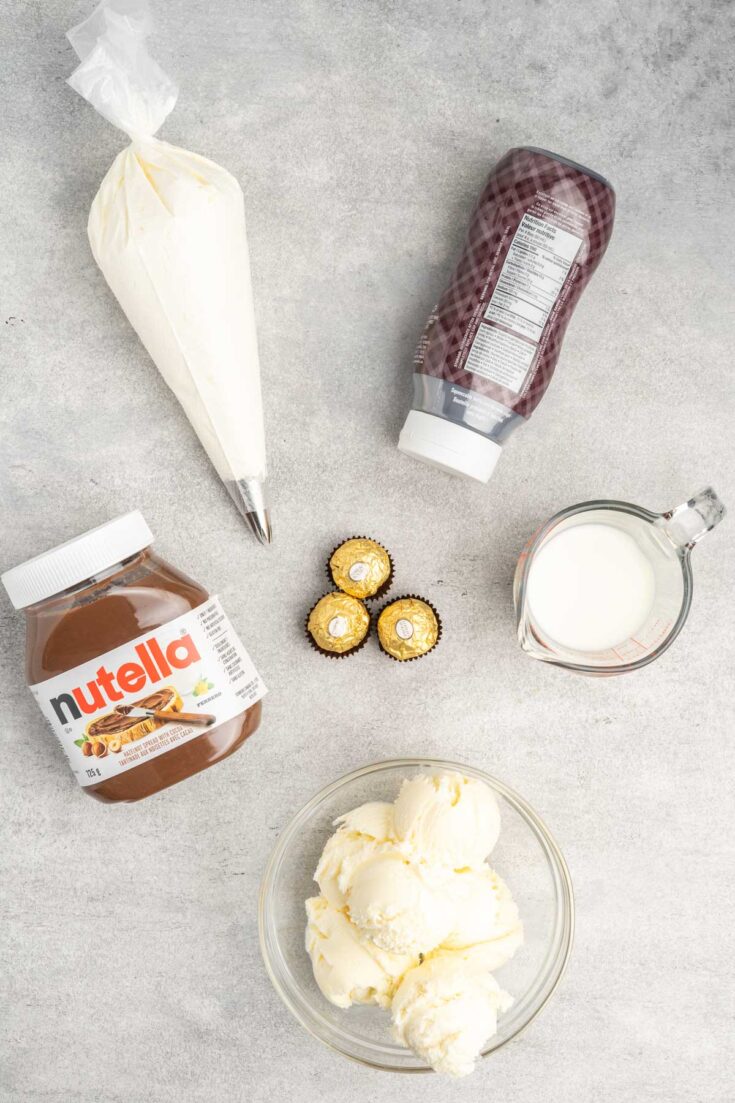 Ferrero Rocher Milkshake - Tastes of Homemade