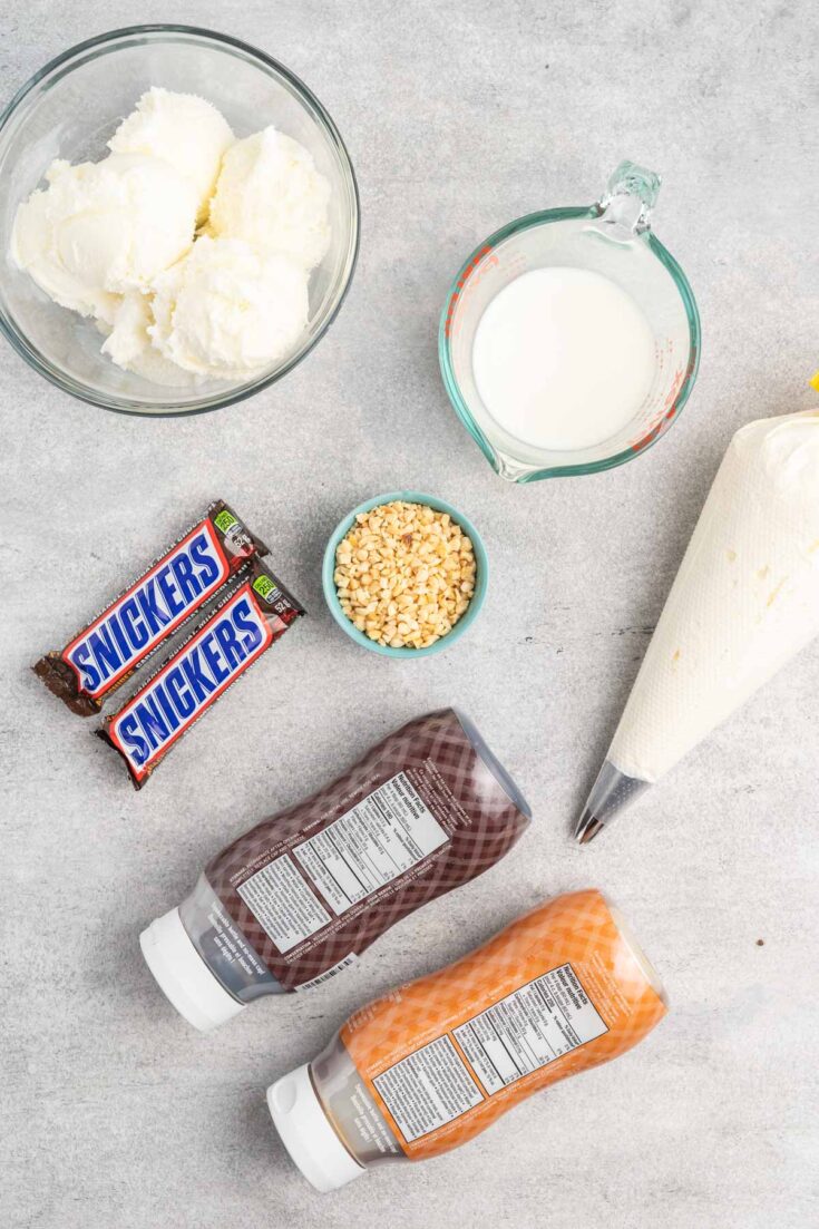 Easy Snickers Milkshake - Tastes of Homemade