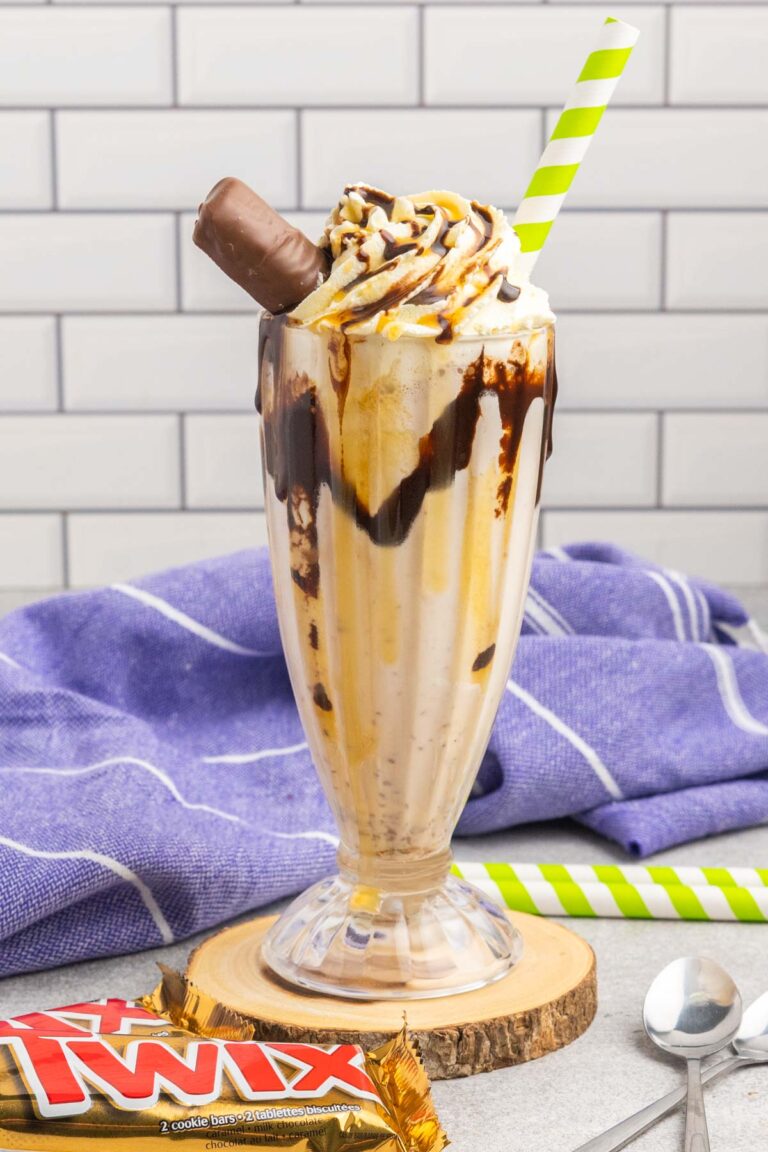 Easy Twix Milkshake - Tastes of Homemade