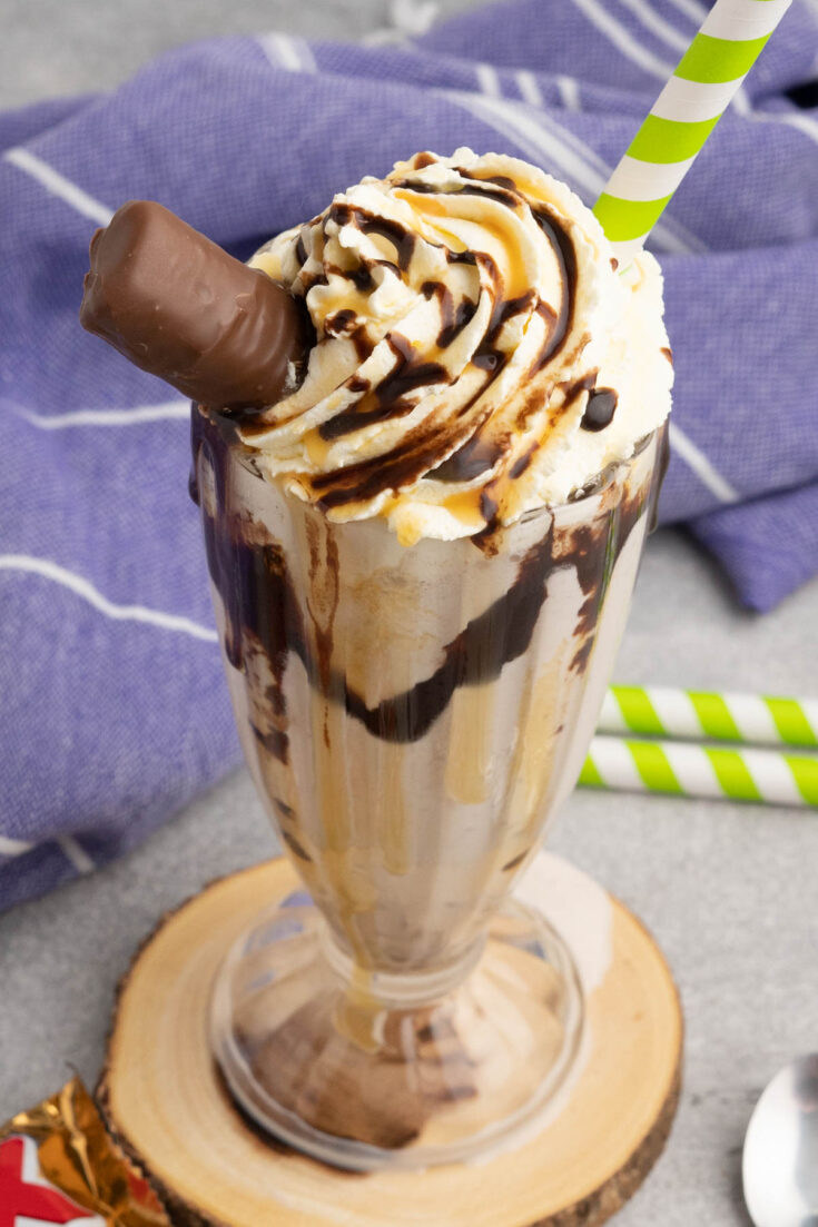 Easy Twix Milkshake - Tastes of Homemade