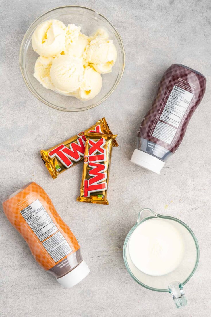 Easy Twix Milkshake - Tastes of Homemade