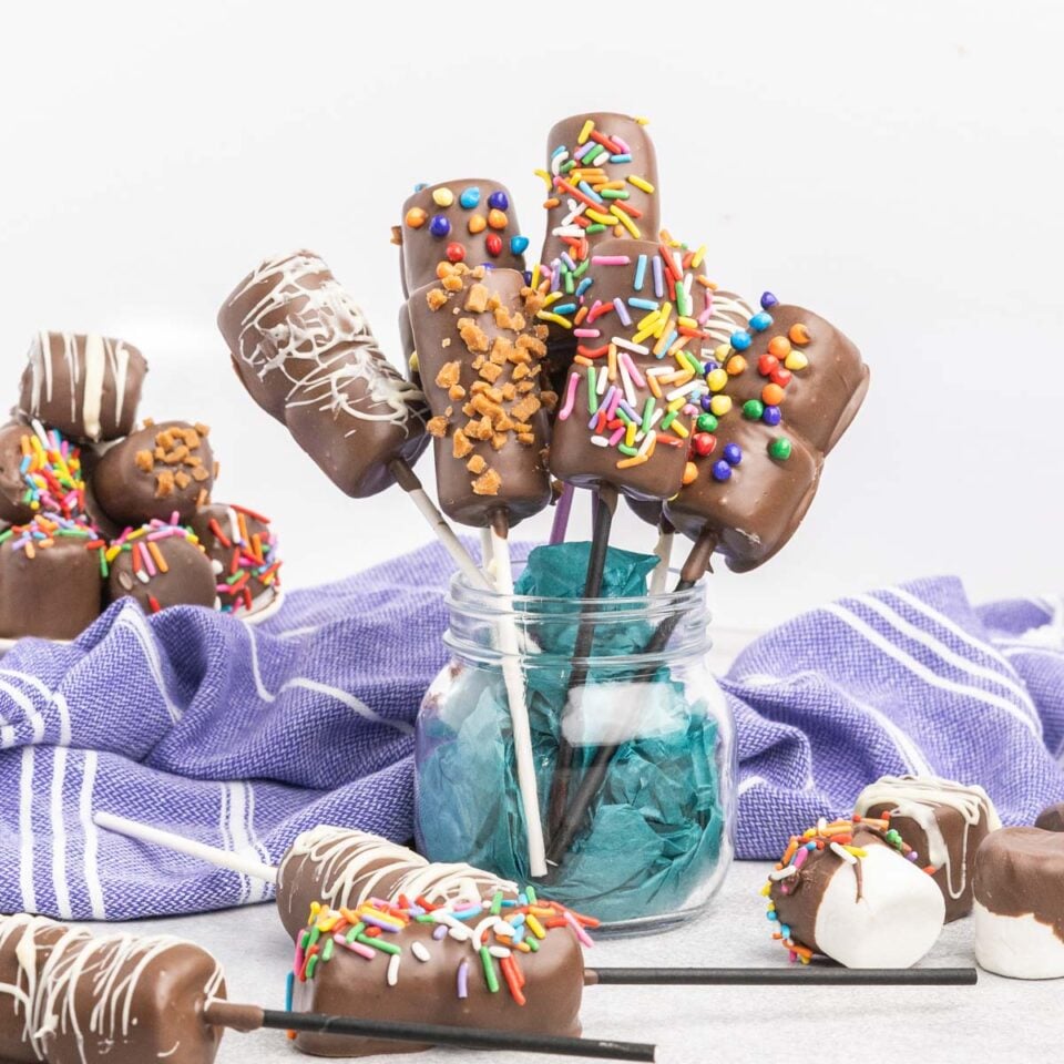 Chocolate Covered Marshmallows - Tastes of Homemade