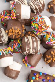 Chocolate Covered Marshmallows - Tastes of Homemade