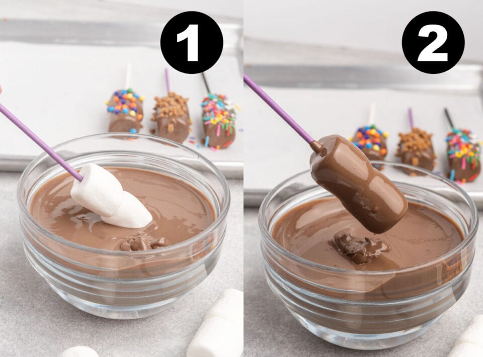 Chocolate Covered Marshmallows - Tastes of Homemade