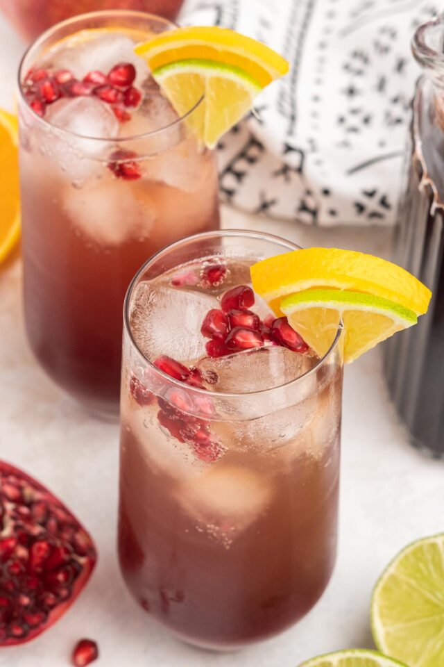 Easy Pomegranate Mocktail - Tastes of Homemade