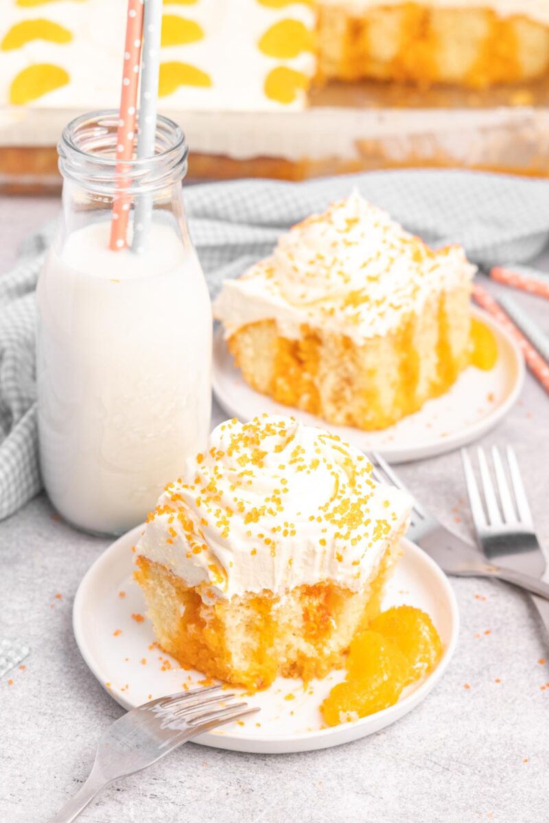 Orange Poke Cake - Tastes of Homemade