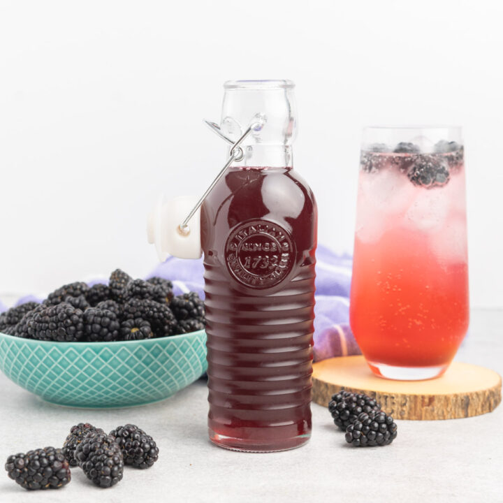 Raspberry Simple Syrup - Tastes of Homemade