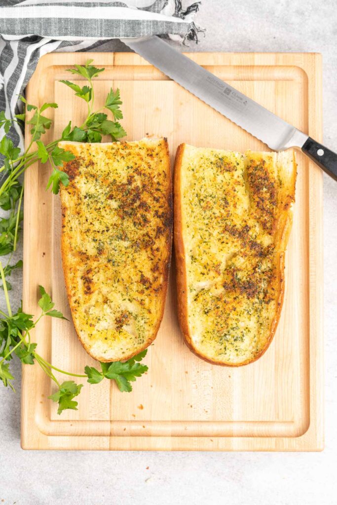 Blackstone Griddle Garlic Bread - Tastes of Homemade