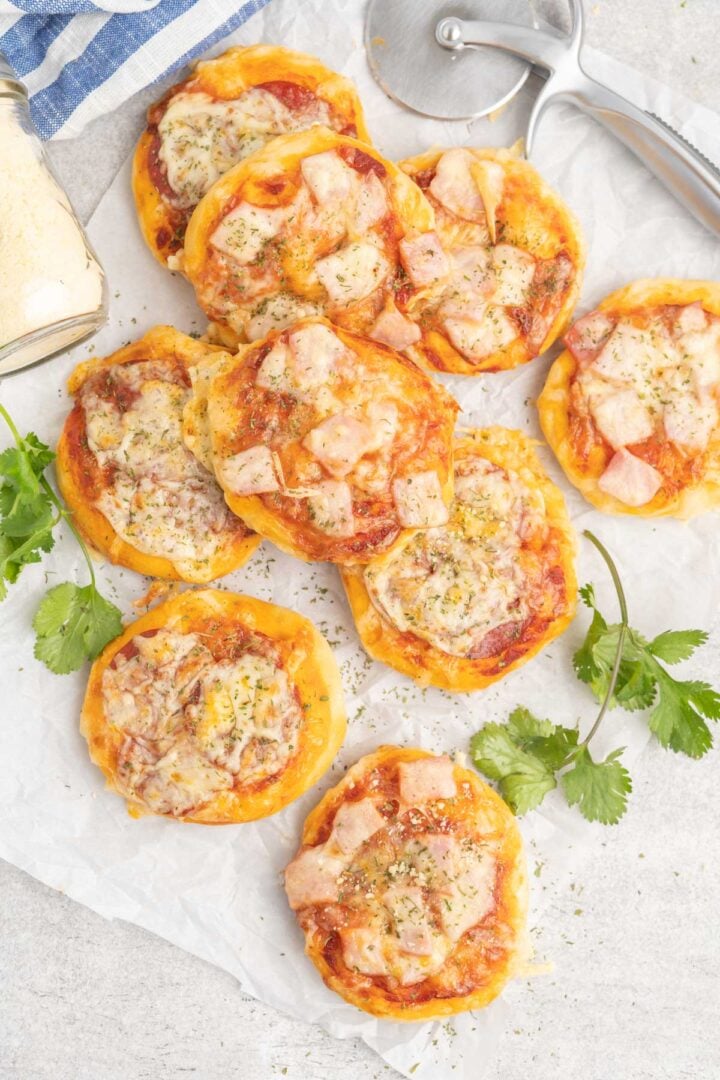 Easy Mini Biscuit Pizzas - Tastes of Homemade