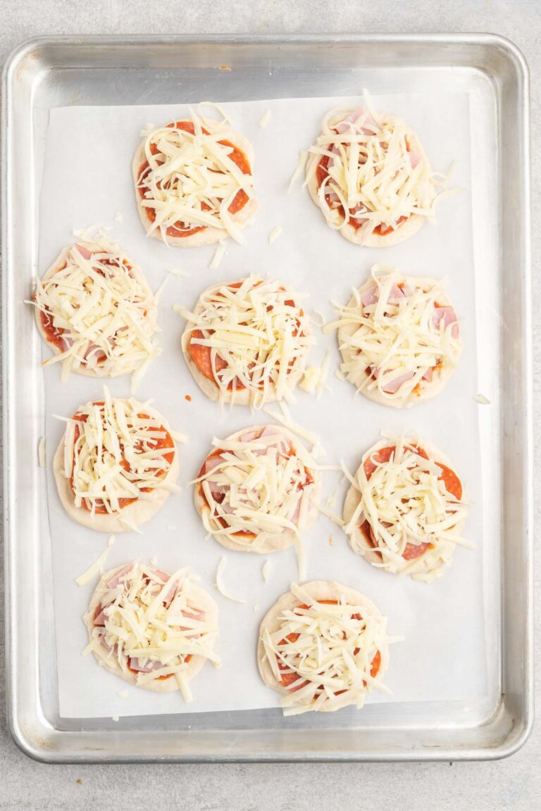 Easy Mini Biscuit Pizzas - Tastes of Homemade