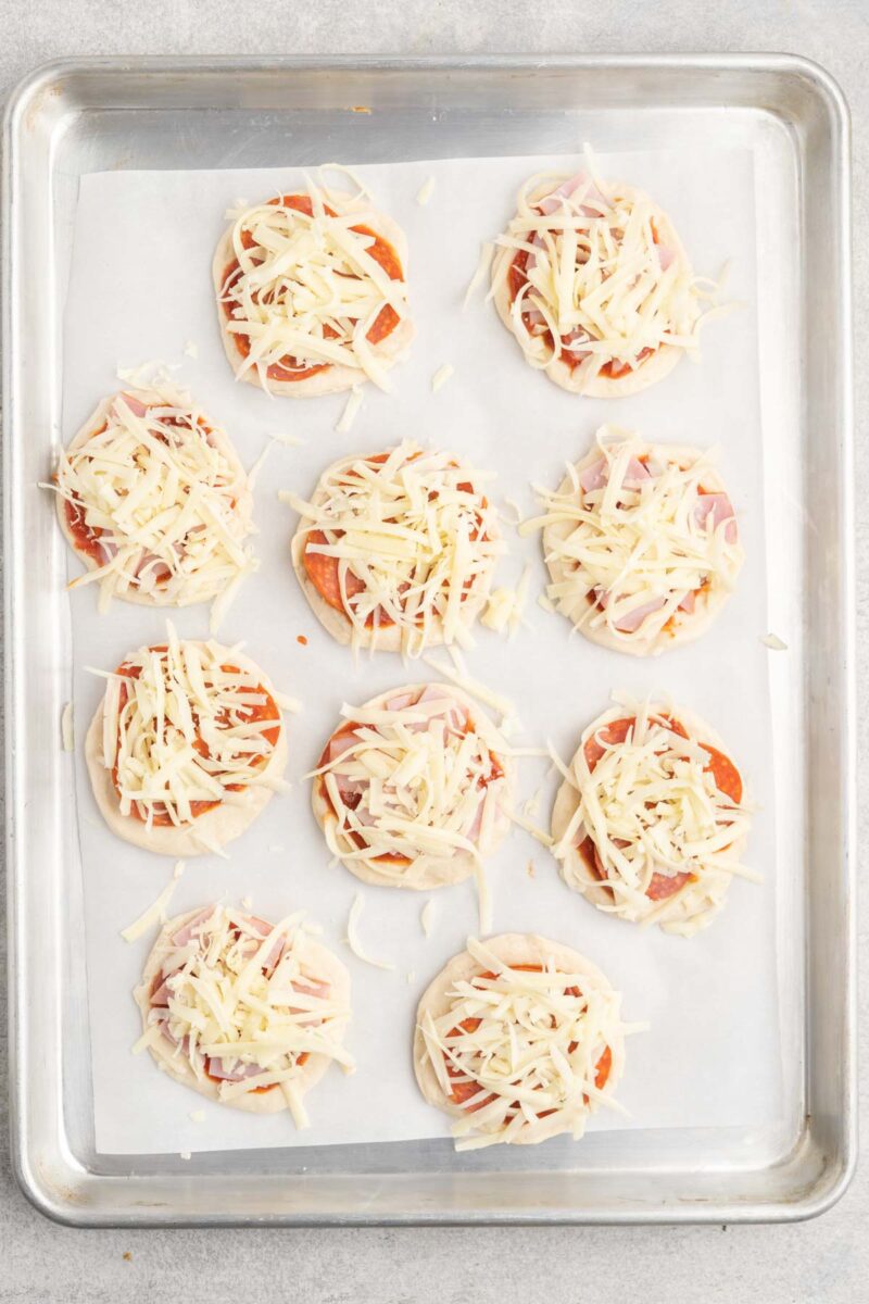Easy Mini Biscuit Pizzas - Tastes of Homemade