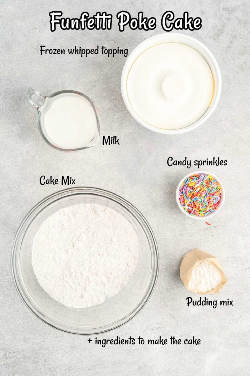 Easy Funfetti Birthday Poke Cake - Tastes of Homemade