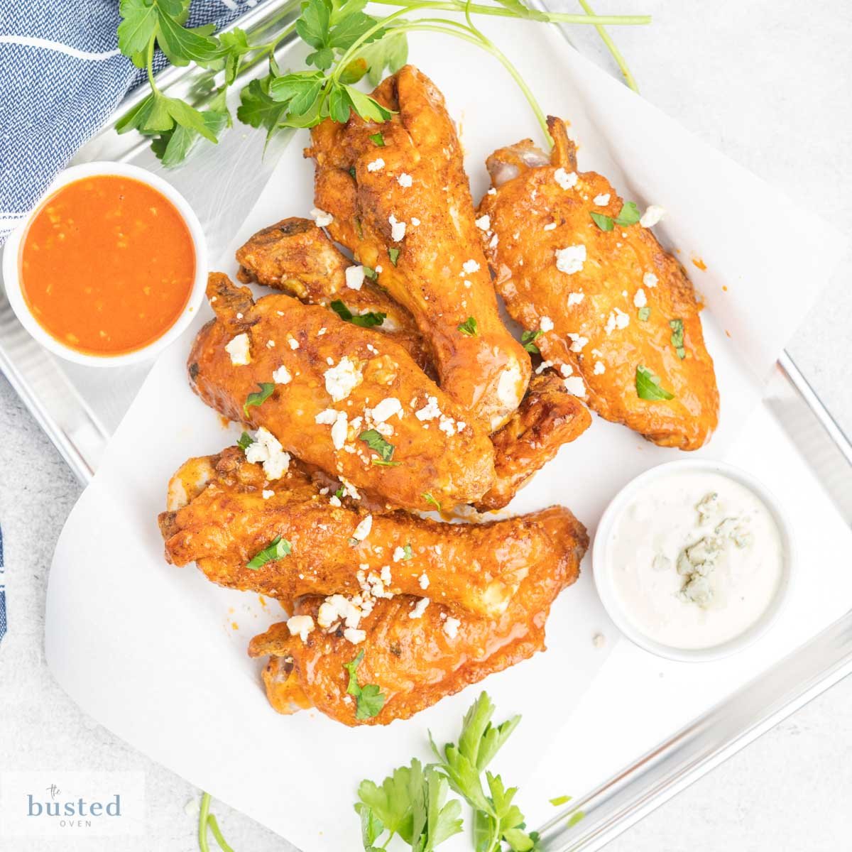 Air Fryer Buffalo Turkey Wings - Tastes of Homemade