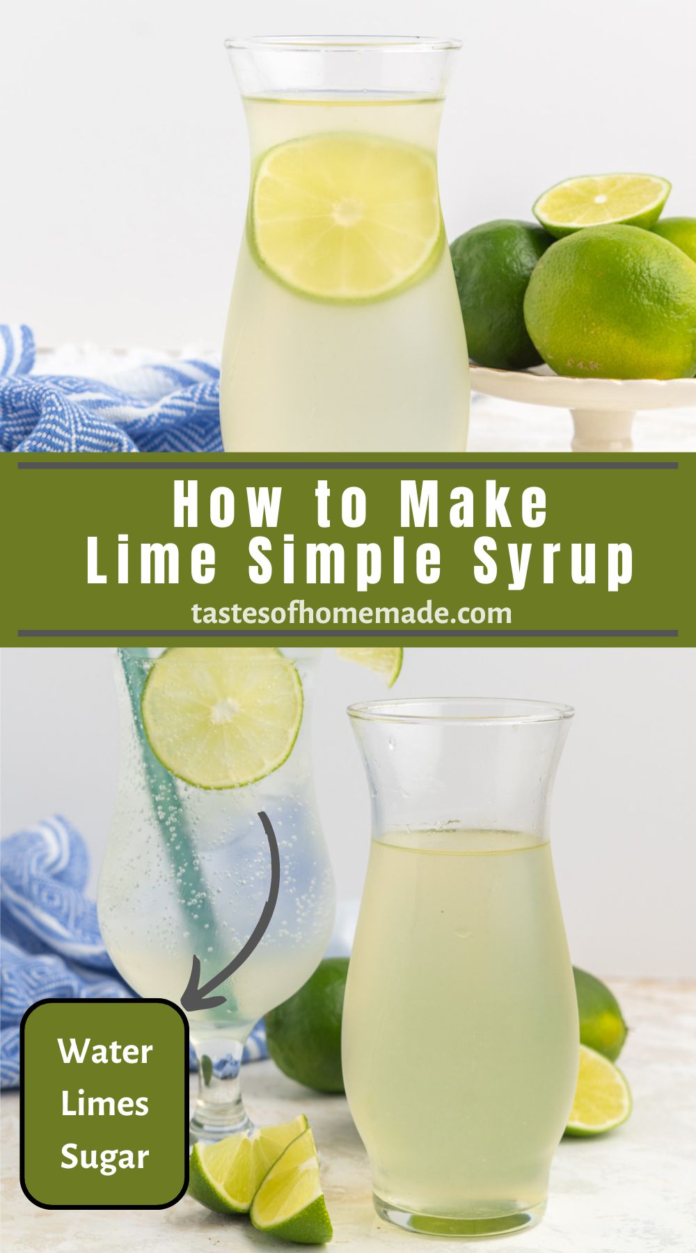How to Make Lime Simple Syrup - Tastes of Homemade
