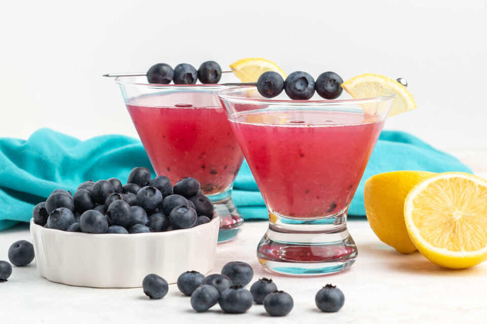 Blueberry Lemon Drop Martini - Tastes of Homemade